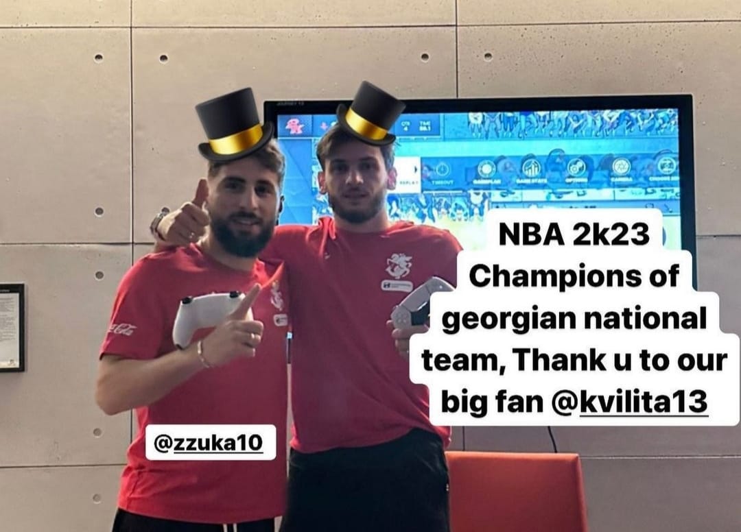 GEORGIA - Kvara gioca con i compagni in ritiro: "Campioni NBA della ...