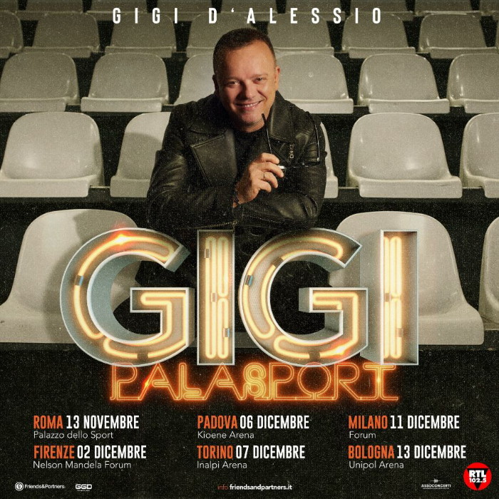 MUSICA - Gigi D'Alessio, "Gigi Palasport", al via a novembre da Roma il ...