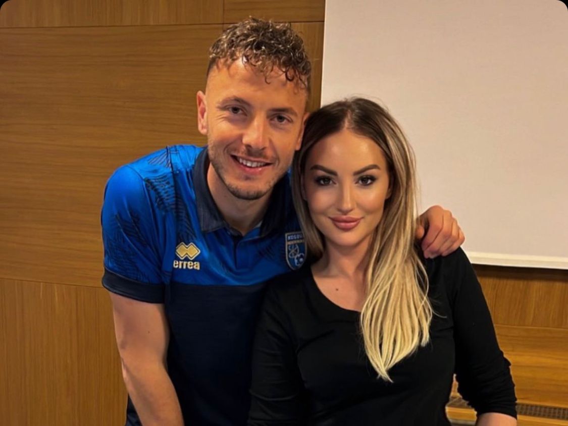 FOTO ZOOM - Amir Rrahmani in compagnia di Albba Morina