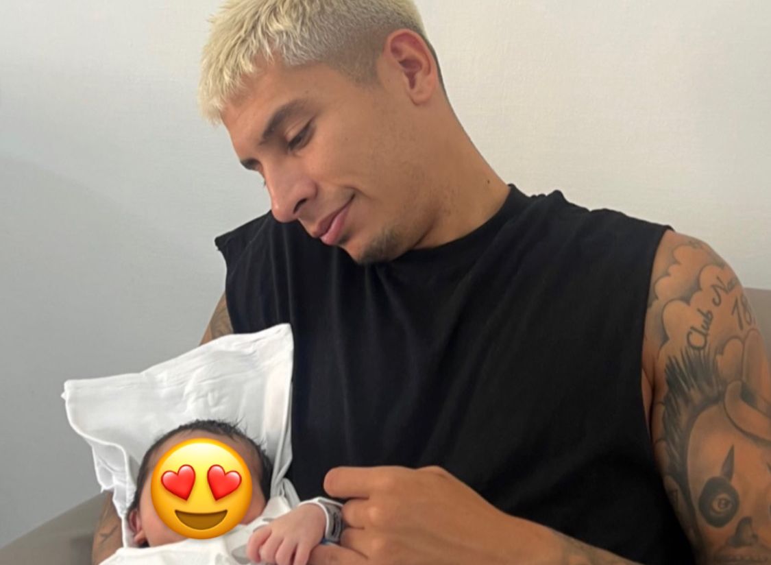 FOTO ZOOM - Napoli, ecco Mathias Olivera con sua figlia Bella