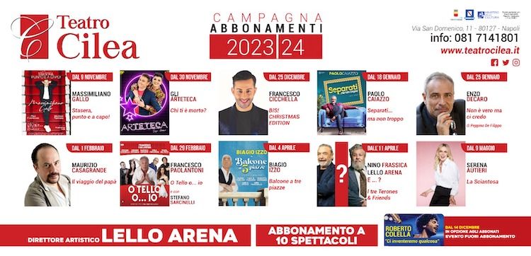 SPETTACOLI - Teatro Cilea di Napoli: presentato il cartellone in ...